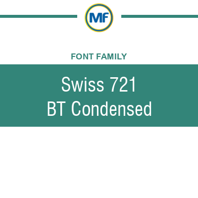 Swiss 721 BT Condensed Font Family: Free Download | MaisFontes