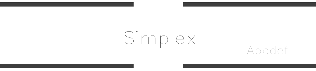 Simplex: Download Free Font | MaisFontes