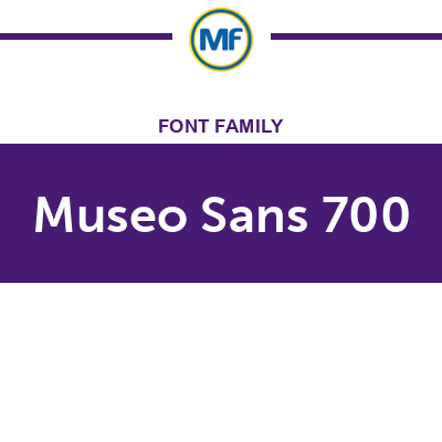 Museo Sans 700 Font Family: Download Free | MaisFontes