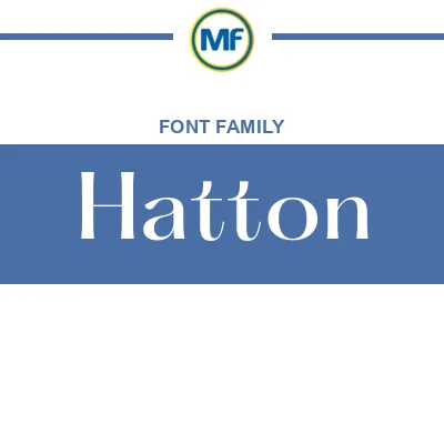 Hatton Font Family: Free Download | MaisFontes