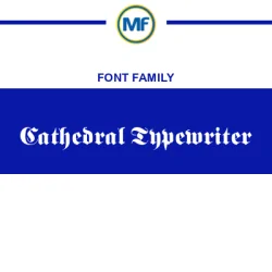 Cathedral: Free Font Download | MaisFontes