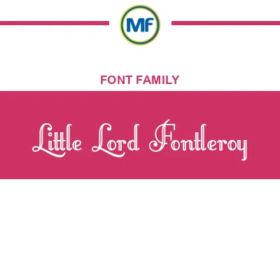 Download Little Lord Fontleroy Fonts | MaisFontes