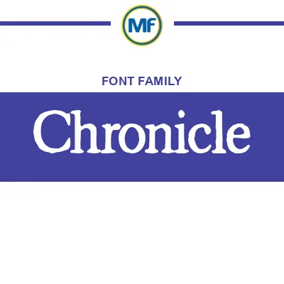 Download Chronicle Fonts | MaisFontes