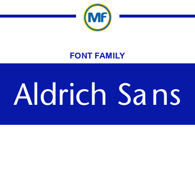 Aldrich Sans Font Family: Download Free (Google Fonts) | MaisFontes