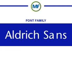 Aldrich Sans: Free Font Download | MaisFontes