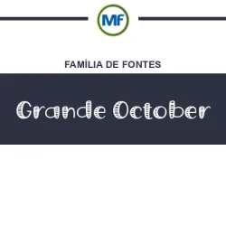 Grande October Three: Baixar Fonte Grátis | MaisFontes