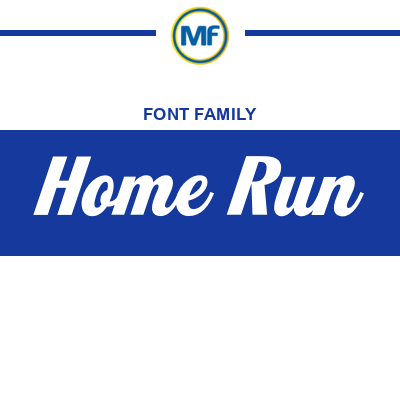 Home Run Font Family: Download Free | MaisFontes