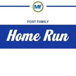 Home Run Script Roman Font: Free Download | MaisFontes