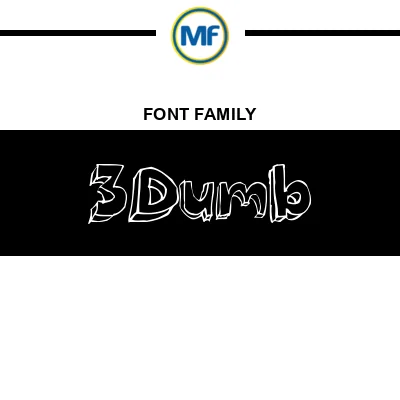 Download 3Dumb Fonts | MaisFontes