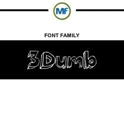 3Dumb: Free Font Download | MaisFontes