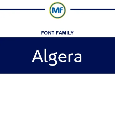 Algera Font Family: Free Download | MaisFontes
