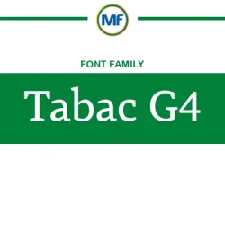 Tabac G4 Regular Font: Free Download | MaisFontes