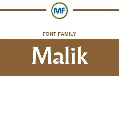 Download Malik Fonts | MaisFontes
