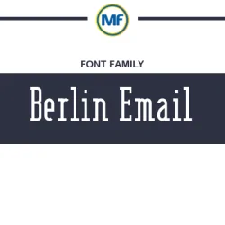 Berlin Email Bold: Free Font Download | MaisFontes