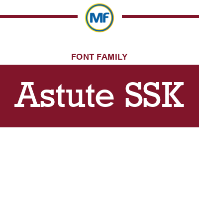 Download Astute SSK Fonts | MaisFontes