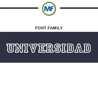 Universidad Font Family: Free Download | MaisFontes