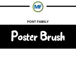 Poster Brush Slanted Font: Free Download | MaisFontes