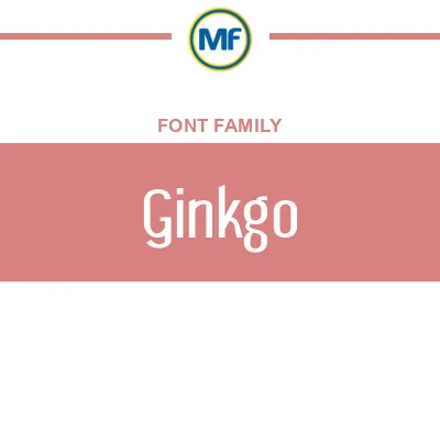Ginkgo Font Family: Download Free | MaisFontes