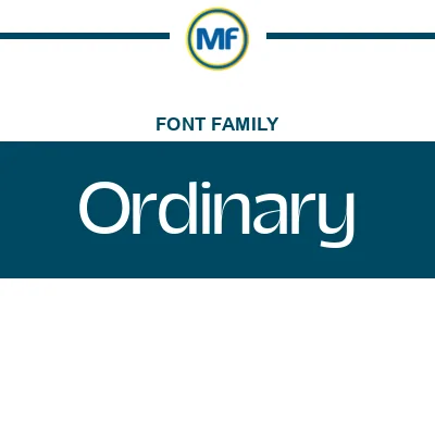 Download Ordinary Fonts | MaisFontes
