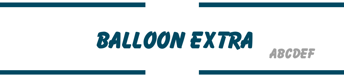 Balloon Extra Bold: Free Font Download | MaisFontes