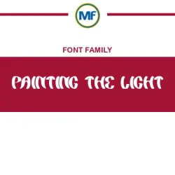 Painting the light Font: Free Download | MaisFontes