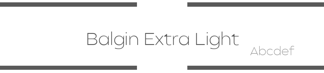 Balgin Extra Light Font: Free Download | MaisFontes