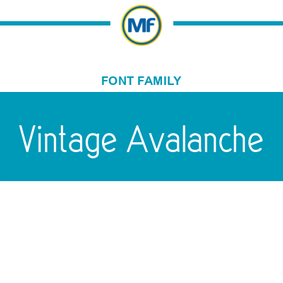 Vintage Avalanche Font Family: Download Free | MaisFontes