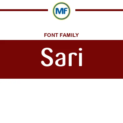 Sari Font Family: Free Download | MaisFontes