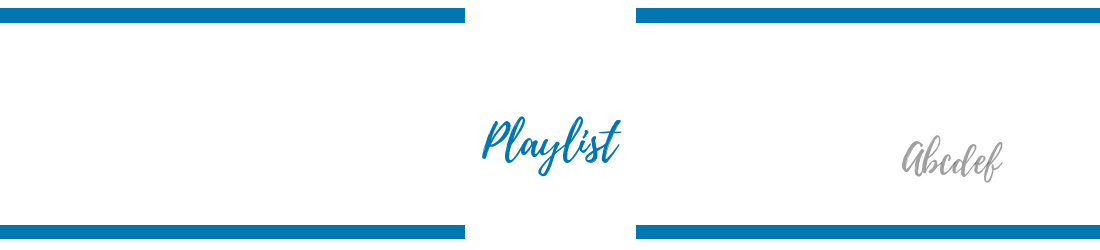 Playlist Script: Free Font Download | MaisFontes