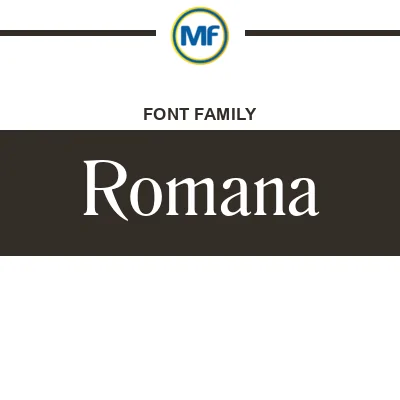 Download Romana Fonts | MaisFontes
