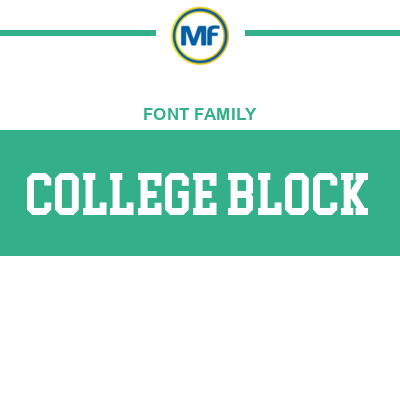 Download College Block Fonts | MaisFontes
