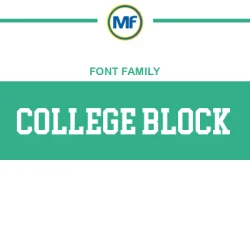 College Block: Free Font Download | MaisFontes