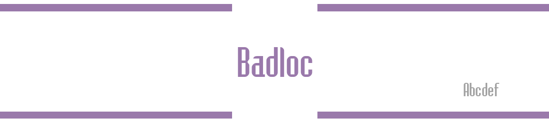 Badloc ICG: Download Free Font | MaisFontes