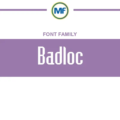 Download Badloc Fonts | MaisFontes