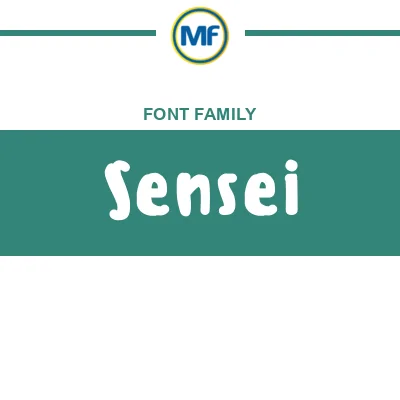 Sensei Font Family: Download Free | MaisFontes