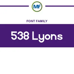 538 Lyons V2: Free Font Download | MaisFontes