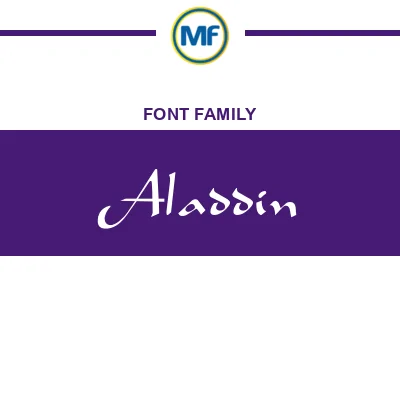 Aladdin Font Family: Download Free | MaisFontes