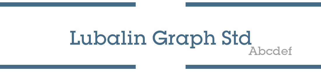 ITC Lubalin Graph Std Bold Font: Free Download | MaisFontes