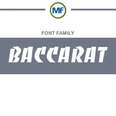 Baccarat Font Family: Free Download | MaisFontes