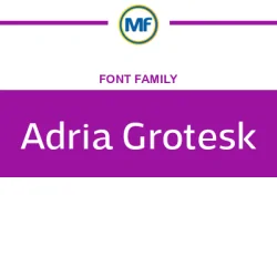 Adria Grotesk Font: Free Download | MaisFontes