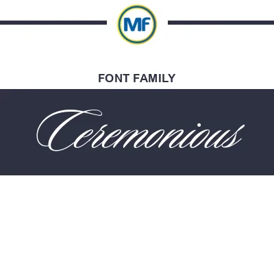 Ceremonious Font Family: Download Free | MaisFontes