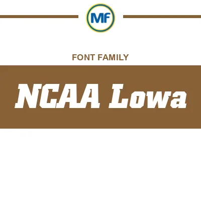 NCAA Lowa Font Family: Free Download | MaisFontes