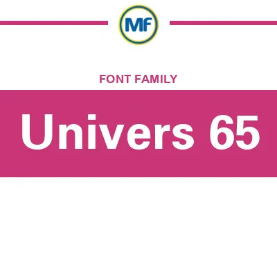 Download Univers 65 Fonts | MaisFontes