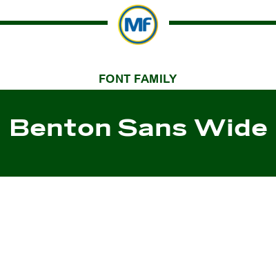 Benton Sans Wide Font Family: Free Download | MaisFontes