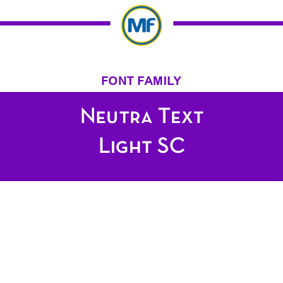 Download Neutra Text Light SC Fonts | MaisFontes