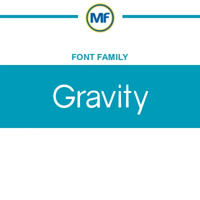 Gravity Font Family: Free Download | MaisFontes