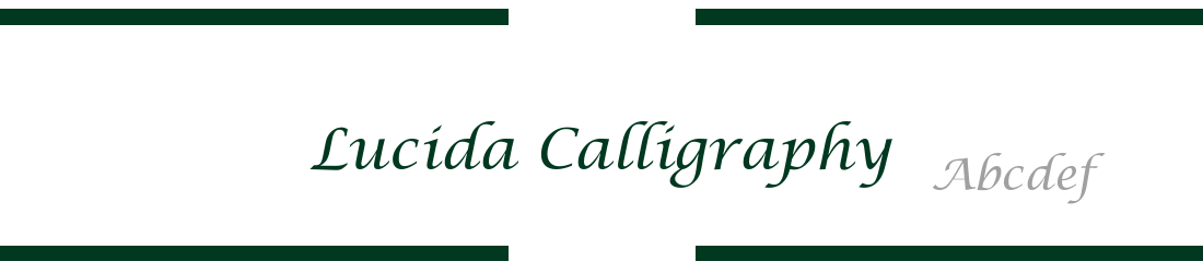 Lucida Calligraphy Regular: Free Font Download | MaisFontes