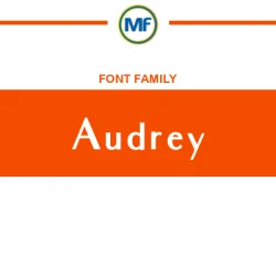 Audrey Bold Font: Free Download | MaisFontes