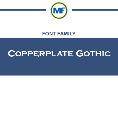 Download Copperplate Gothic Fonts | MaisFontes