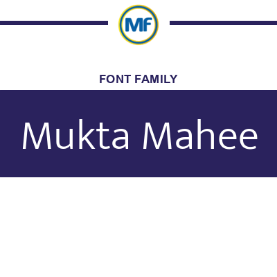 Download Mukta Mahee Fonts (Google Fonts) | MaisFontes